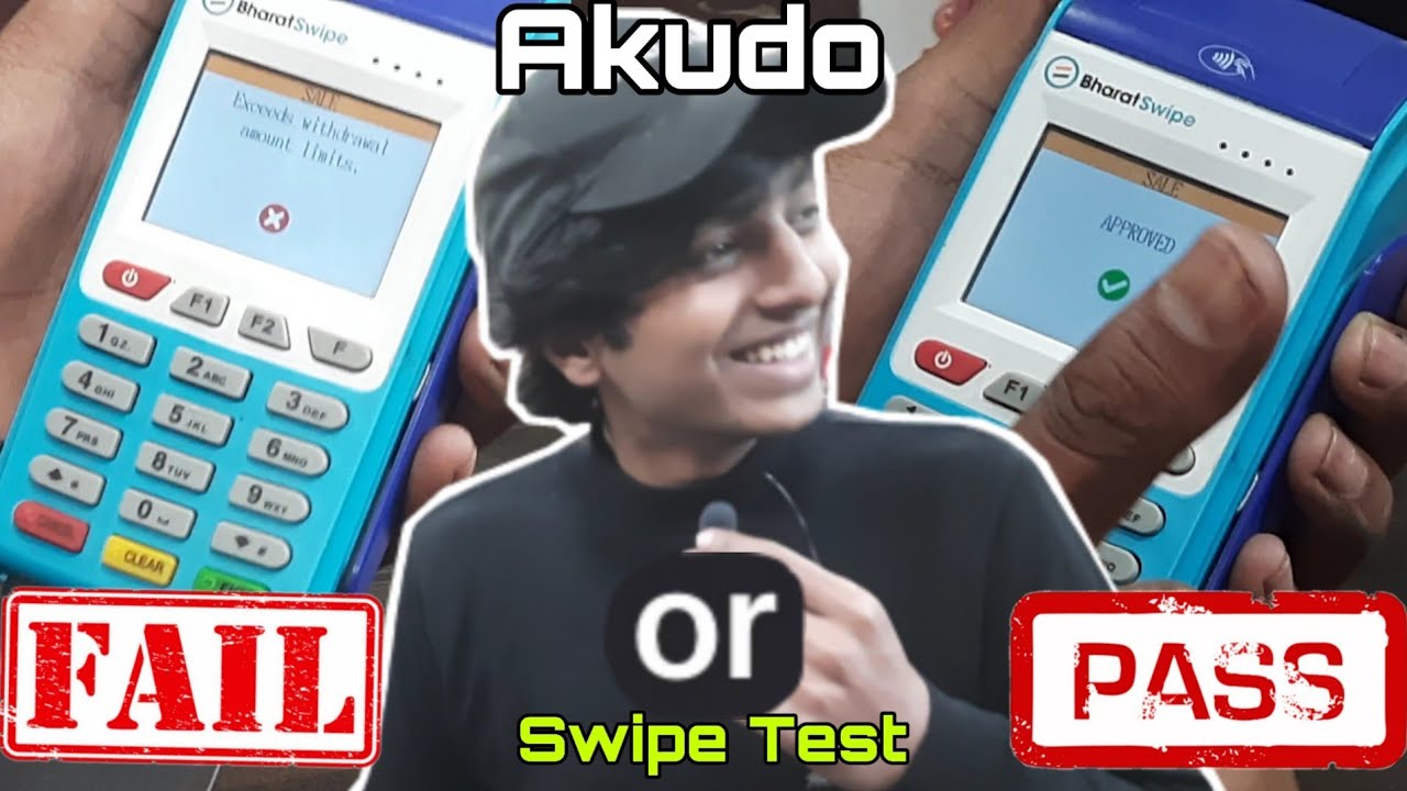 AKUDO SWIPE TEST MACHINE | AKUDO Debit card shop/store test | AKUDO ATM ...