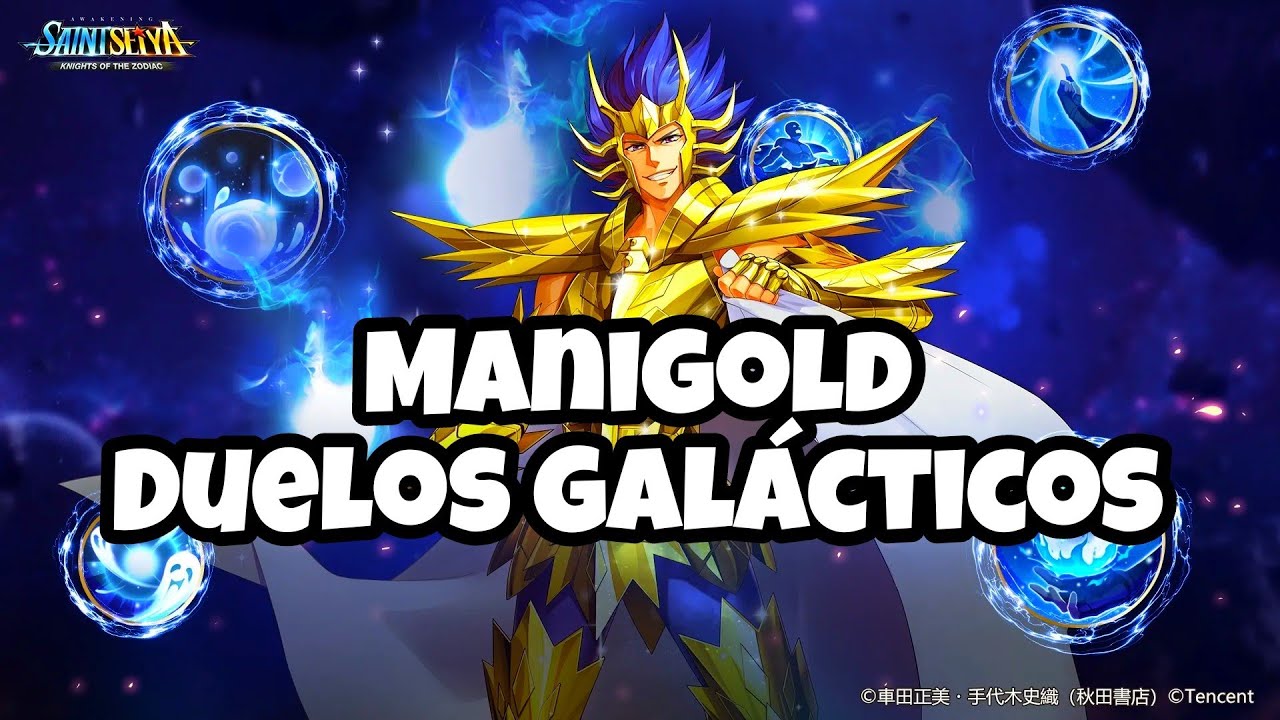 Manigold nos Duelos Galácticos Saint Seiya Awakening - YouTube