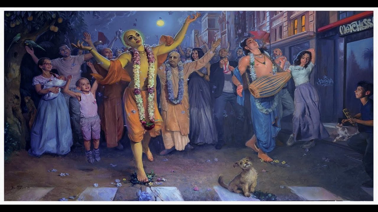 Hare Krishna Iskcon Kirtan | Hare Krishna Maha Mantra 4K - YouTube