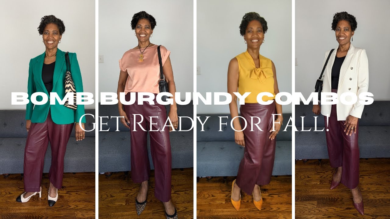 Bomb Burgundy Color Combinations for Fall!!! - YouTube
