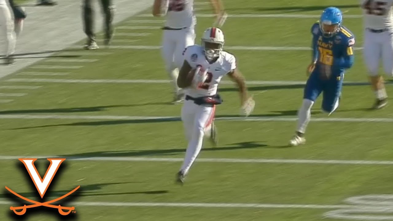 Virginia's Joe Reed Opens Military Bowl With Kickoff Return TD - YouTube