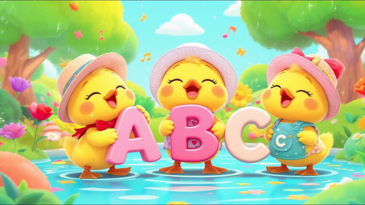 ABC Song with Ducks 🦆 | Fun Alphabet Learning Song for Kids & Toddlers ...