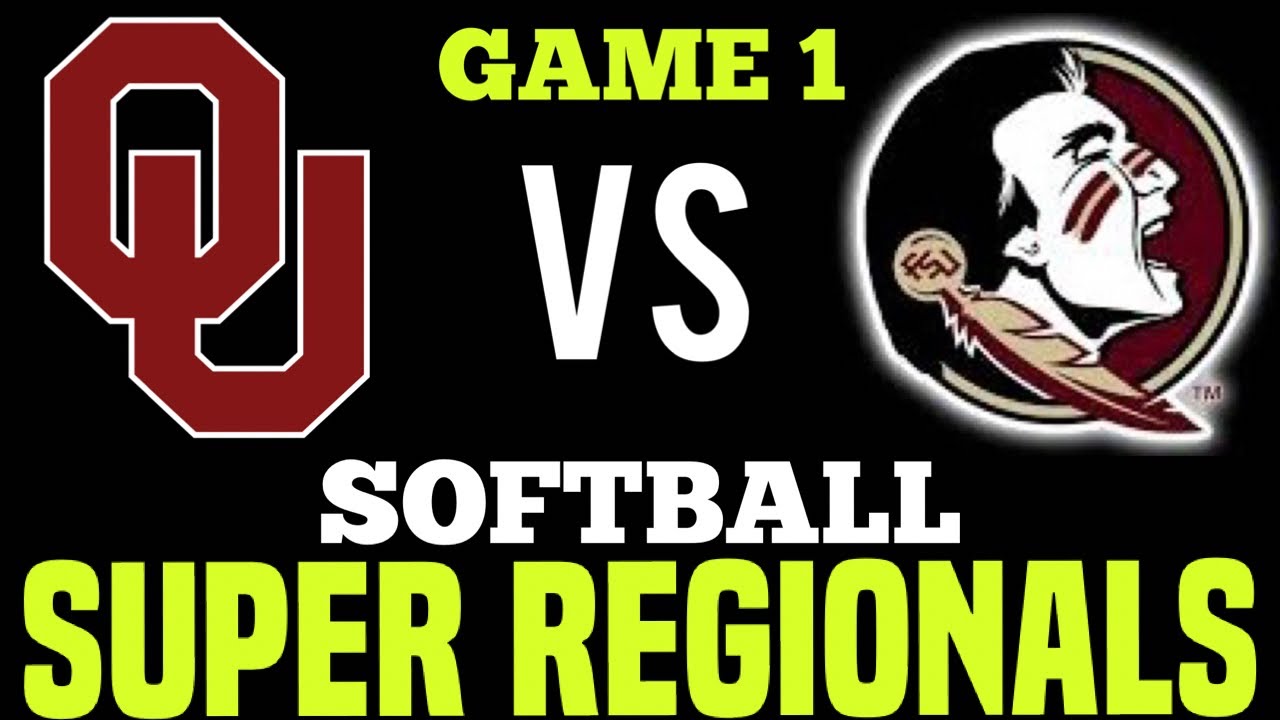 #2 OU vs #15 FLORIDA STATE NCAA Super Regionals College Softball Game 1 ...