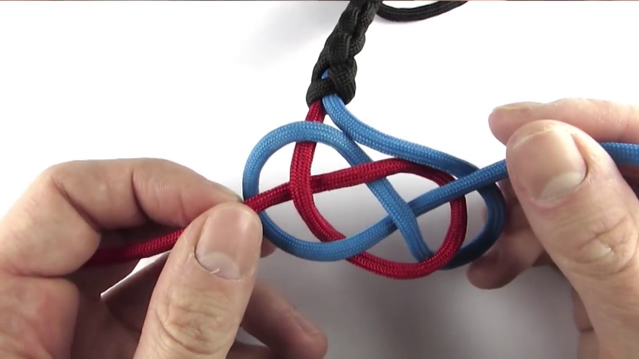 How to tie a lanyard knot - YouTube
