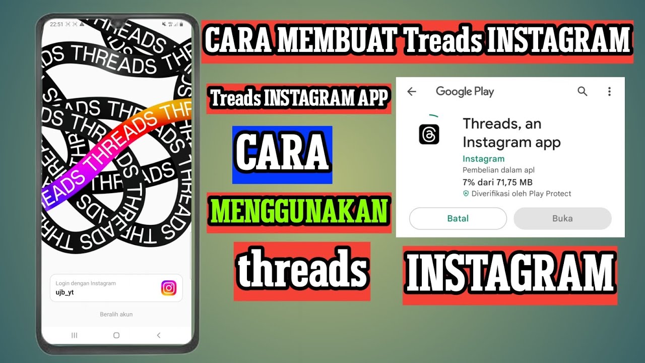 Cara Membuat threads Instagram - Cara Menggunkan threads instagram ...