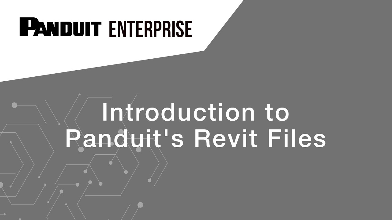Introduction to Panduit's Revit Files - YouTube