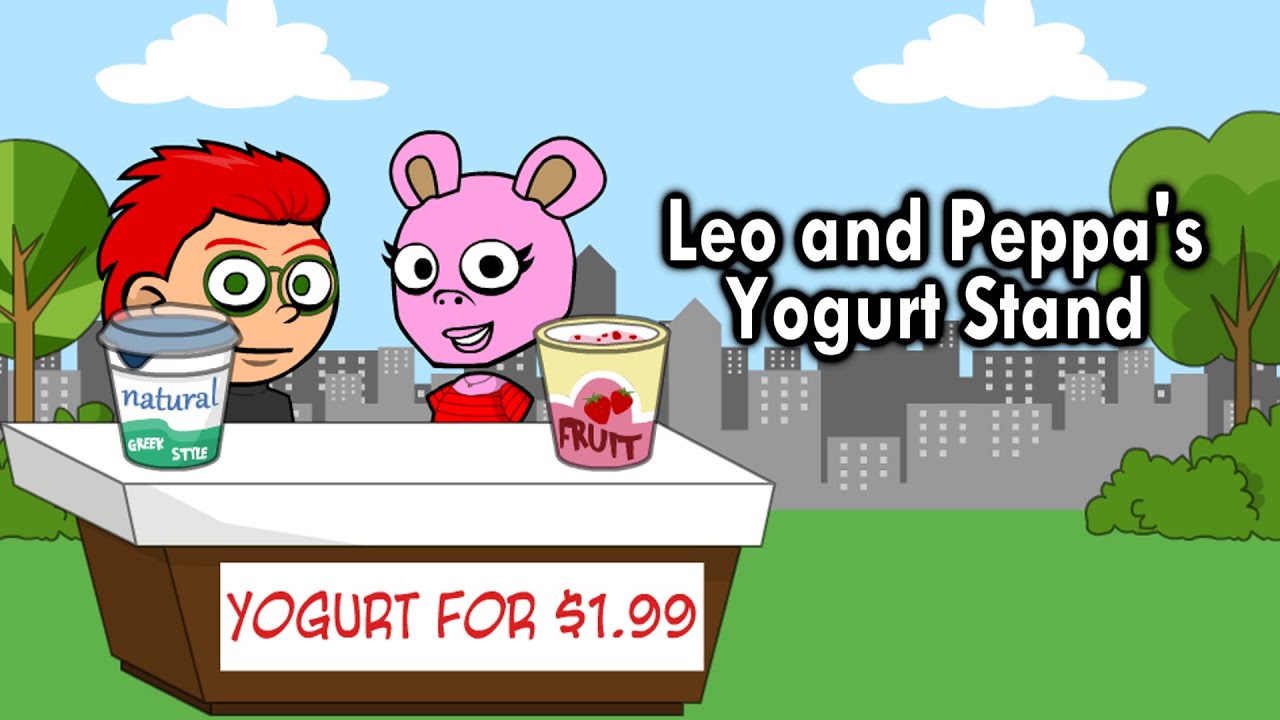 Leo and Peppa's Yogurt Stand - YouTube