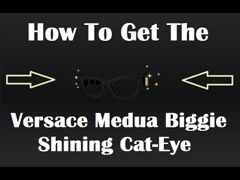 How To Get Versace Medusa Biggie Shining Cat-Eye UGC | LensCrafters Eye ...