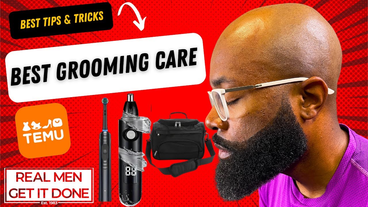 Grooming Essentials w/ TEMU | Beard Care & Bald Head Care for Black Men ...