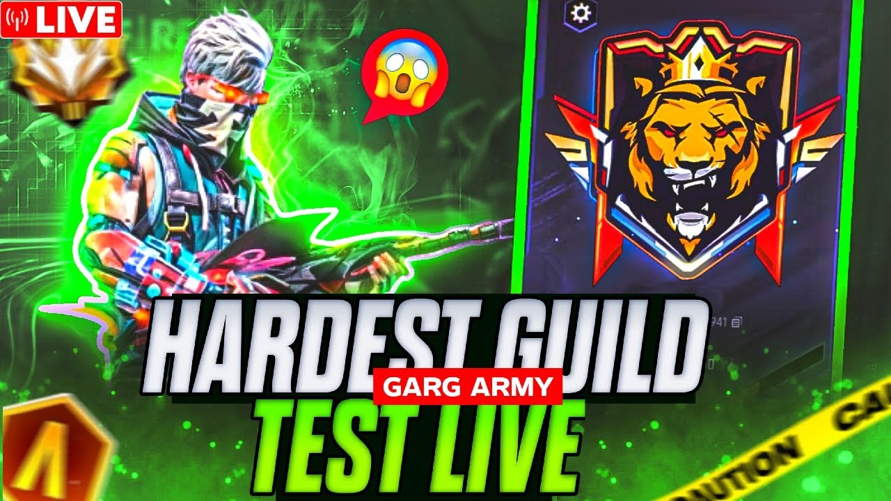 💣 GARG ARMY GUILD TEST LIVE! | Kaun Banega Next OP Member? 😱🔥 | # ...