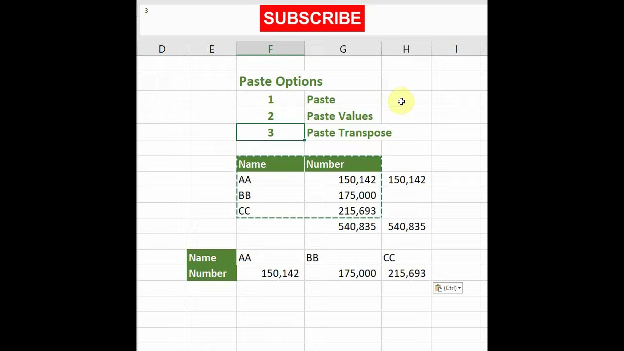 Paste Paste Values Transpose youtubeshorts YouTube Paste Paste Values Transpose youtubeshorts YouTube