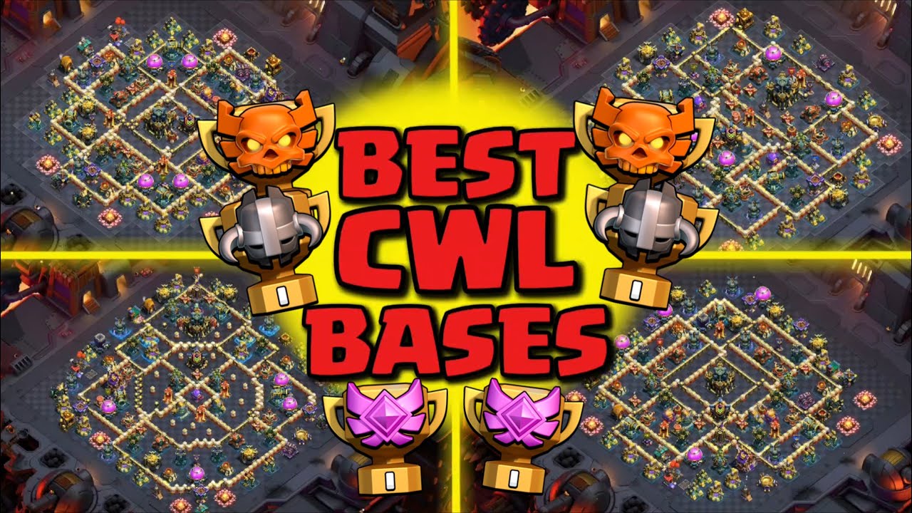 BEST New CWL Bases for TH17 with BASE LINK February Season | Clash of ...