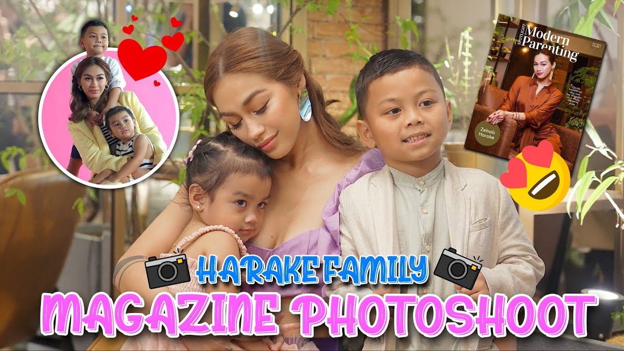 HARAKE FAMILY 1ST MAGAZINE COVER SHOOT | ZEINAB HARAKE - YouTube