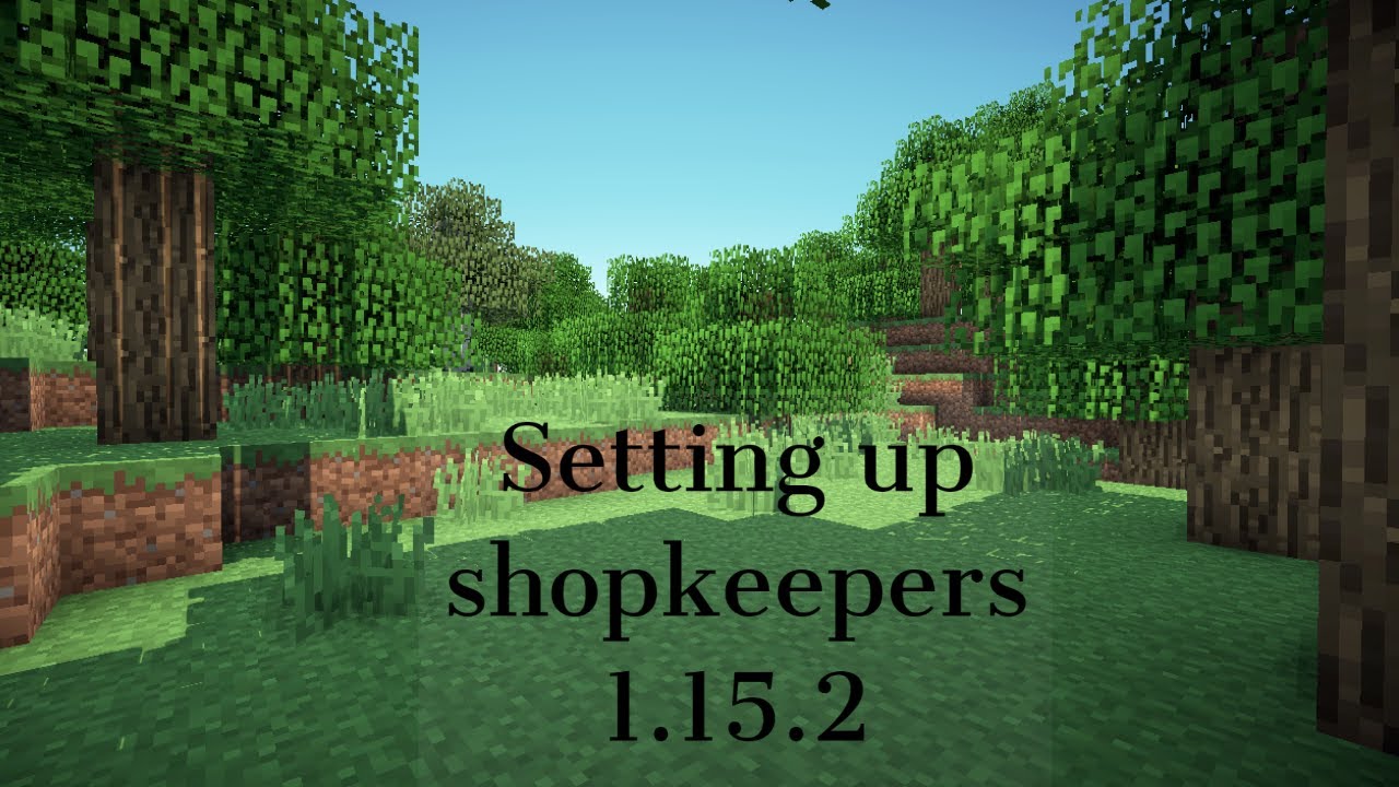 Minecraft: How to setup shopkeepers - YouTube