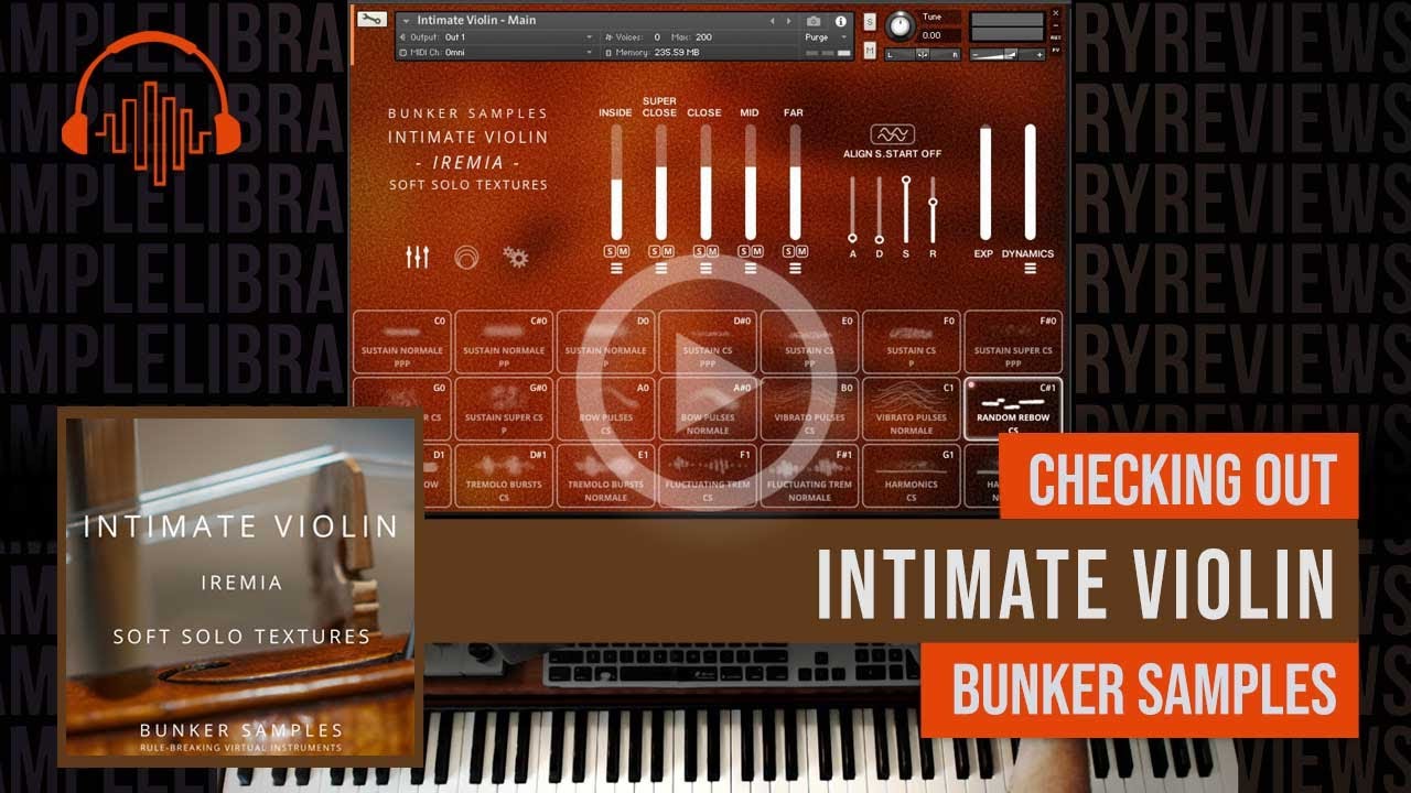 Checking Out: Intimate Violin “Iremia” Soft Solo Textures by Bunker Samples - YouTube