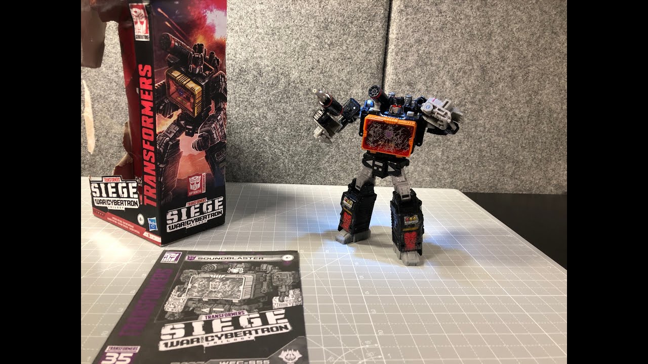 Transformers War for Cybertron Siege Soundblaster - YouTube