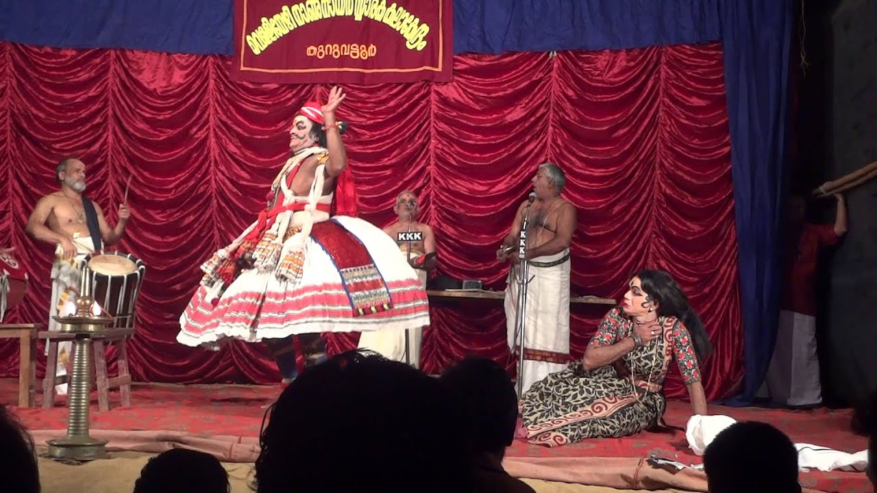 KATHAKALI Lavanasura Vadham Mannan Kala Ramachandran & Mannathi kala ...