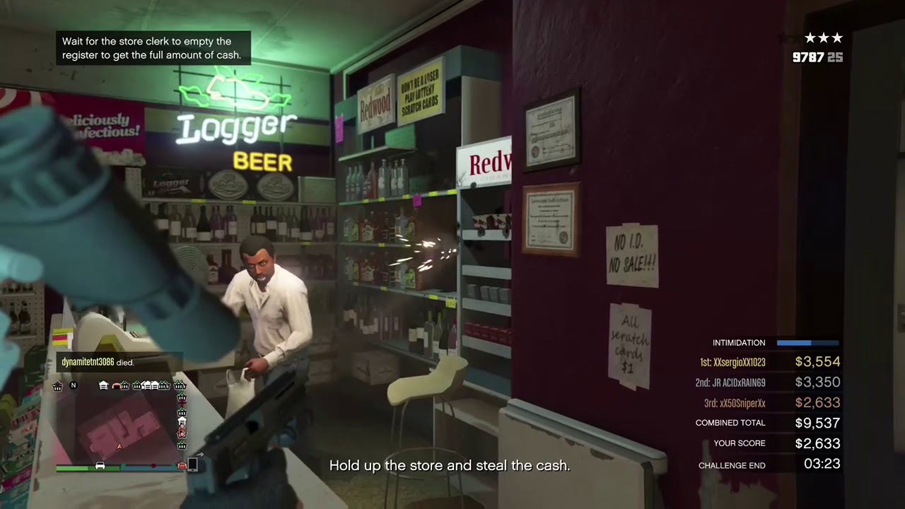 GTA 5: Store clerk with an LMG - YouTube