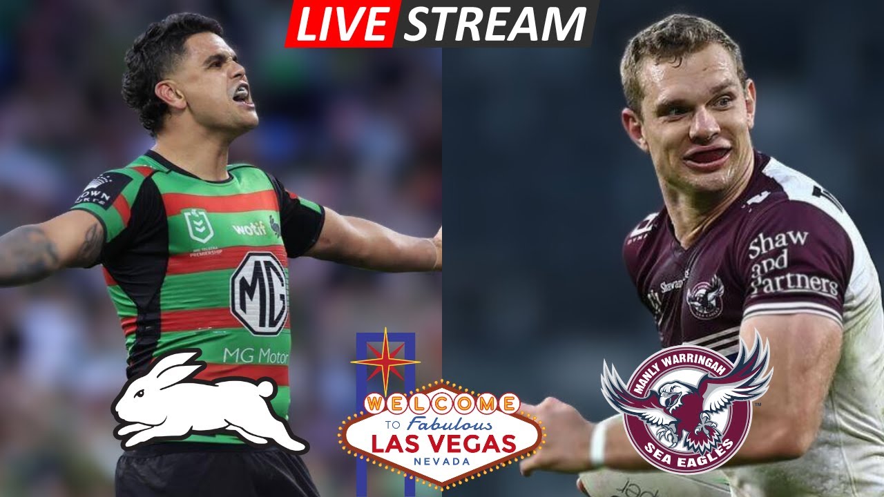 South Sydney Rabbitohs vs. Manly Warringah Sea-Eagles (Las Vegas - Live ...