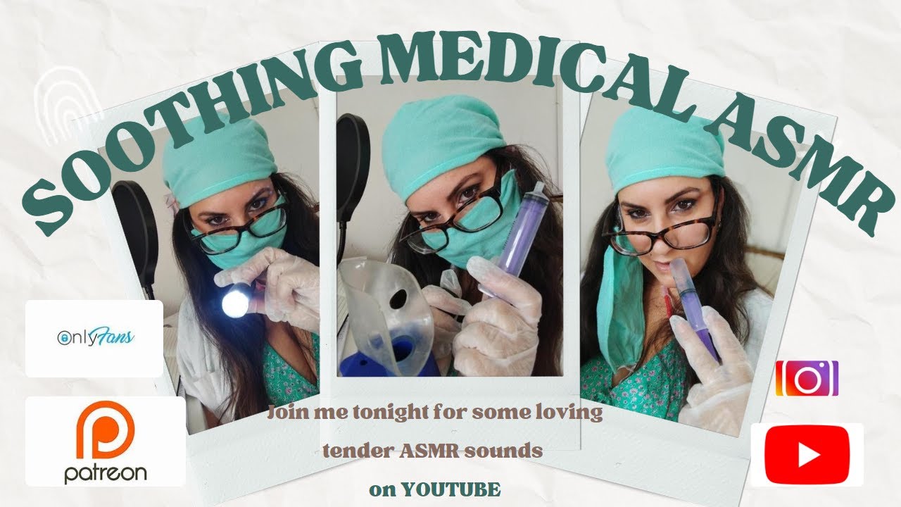 ASMR DR Anna is back , just to cheek in on you .#medicalroleplay #latex ...
