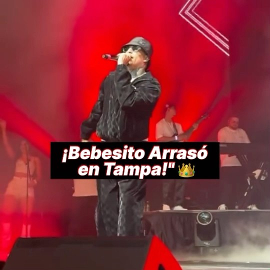 ¡Así arrancó el concierto de Bebesito en Tampa! Éxito total🎉🙏 - YouTube