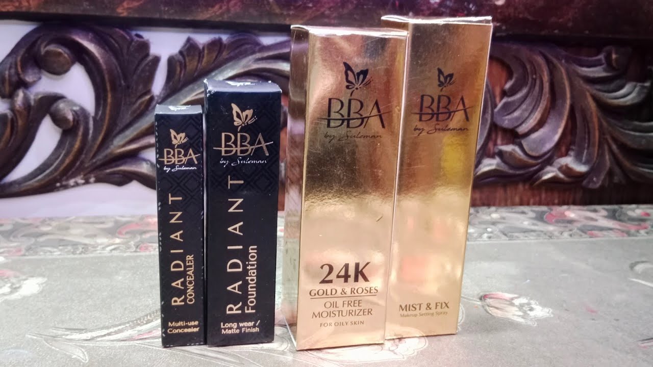 BBA Product review/Best oil free 24k gold moisturizer/BBA foundation or ...