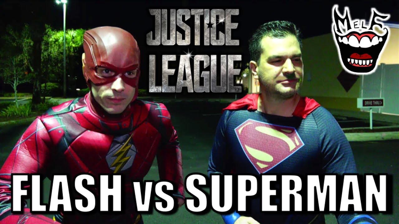 SUPERMAN vs FLASH Race Spoof! Justice League Parody - YouTube