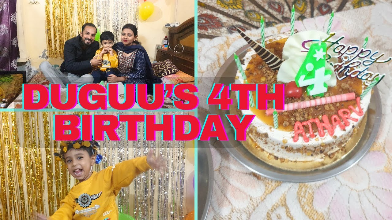 Duggu 4th Birthday Celebration with Family | Duggu's 4th बर्थडे ...