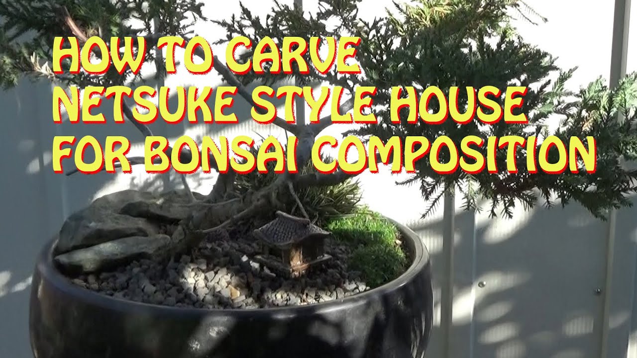 Carving Netsuke House For Bonsai Composition, First Experience in Wood ...
