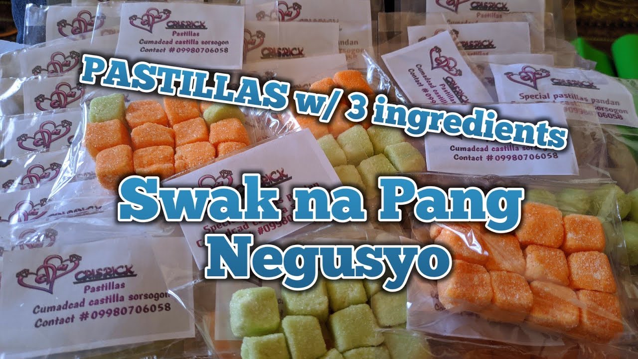 PAANO GUMAWA NG PASTILLAS W/ 3 INGREDIENTS LNG.PASTILLAS MELON at BUKO ...