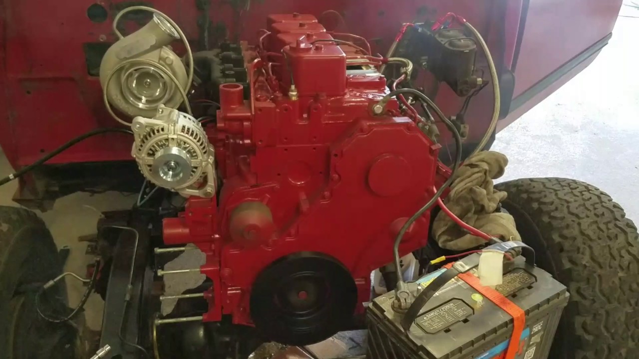 Cummins - 4bt first start - YouTube