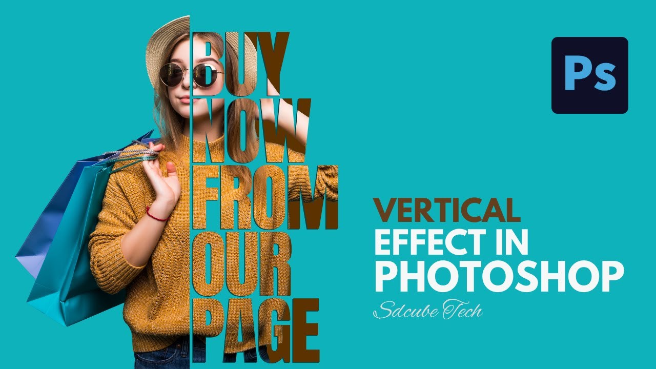 Creating a Half Face Text Vertical /portrait Effect in Photoshop ...