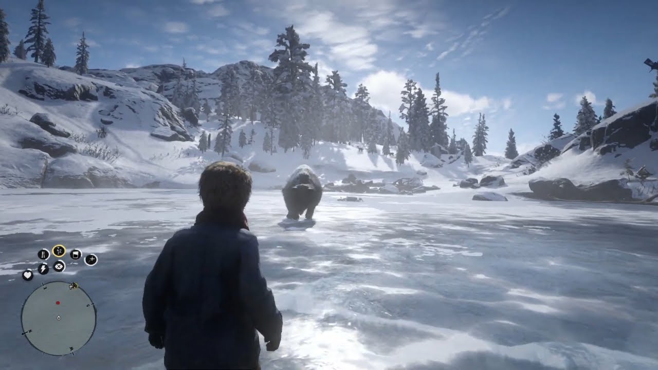 Jack Marston takes on a grizzly bear - Red Dead Redemption 2 - YouTube