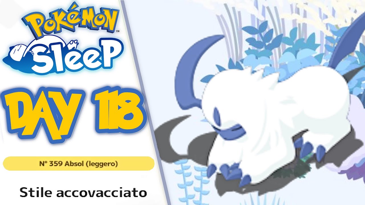 Pokémon Sleep【ポケモンスリープ】(DAY 118) Tucked Sleep with Absol (Dozing) Let's ...
