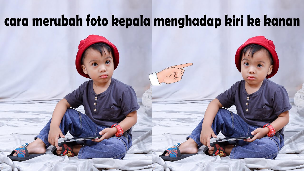 cara meluruskan foto dari hadap kiri menghadap kanan - YouTube