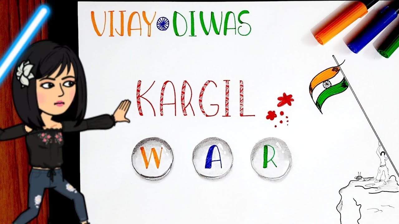 KARGIL WAR CALLIGRAPHY | VIJAY DIWAS | WATER DROPLET CALLIGRAPHY | EASY ...