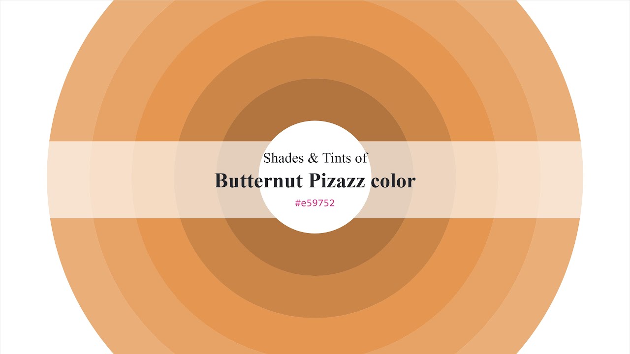 Shades & Tints of Butternut Pizazz color #e59752 A Warm Yellow color # ...