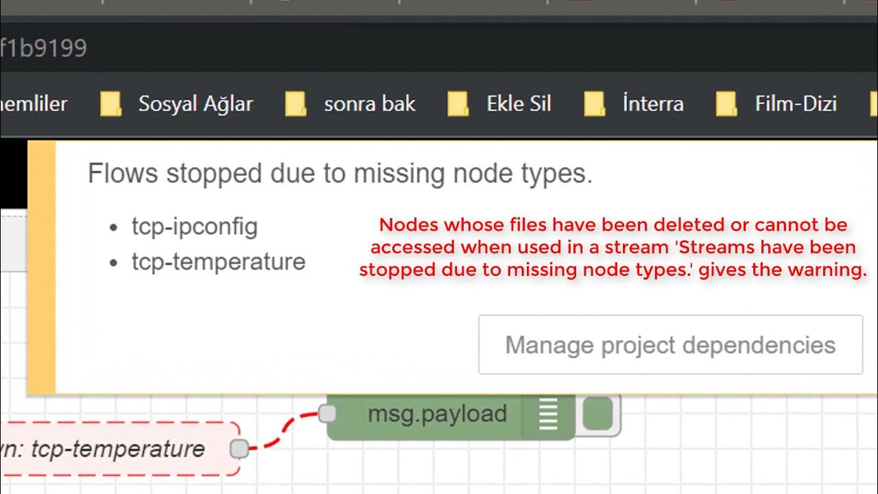 Node Red Flows Stopped Due To Missing Node Types Error And Solution Youtube