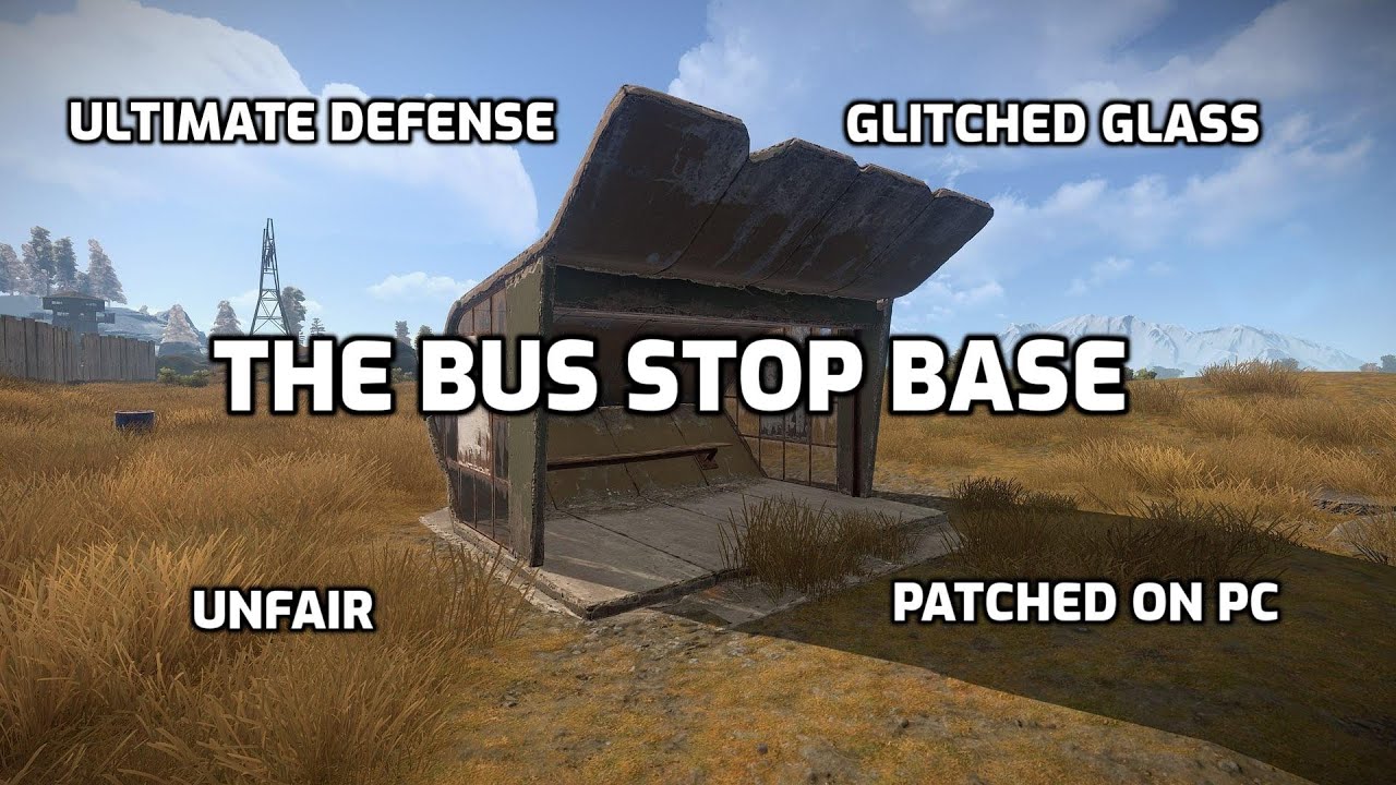 Rust Console Bus Stop Base Design Ps4 Xbox Ps5 Rust Console Edition ...
