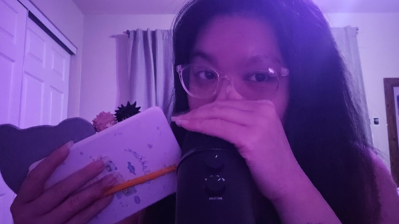 random asmr triggers (unplanned, tapping, testing sounds, tracing, etc ...