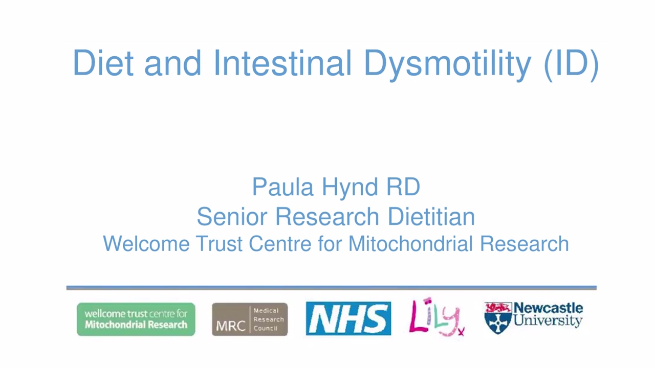 Mitochondrial patient information day 2016: Diet and Intestinal ...