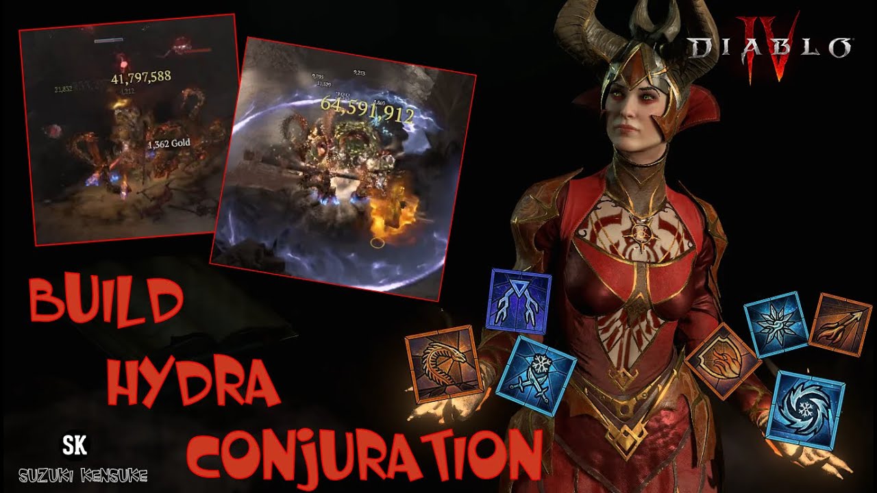[Diablo IV] - Seasion 1 - Build Hydra Conjuration nhân vật Sorcerer, dễ ...