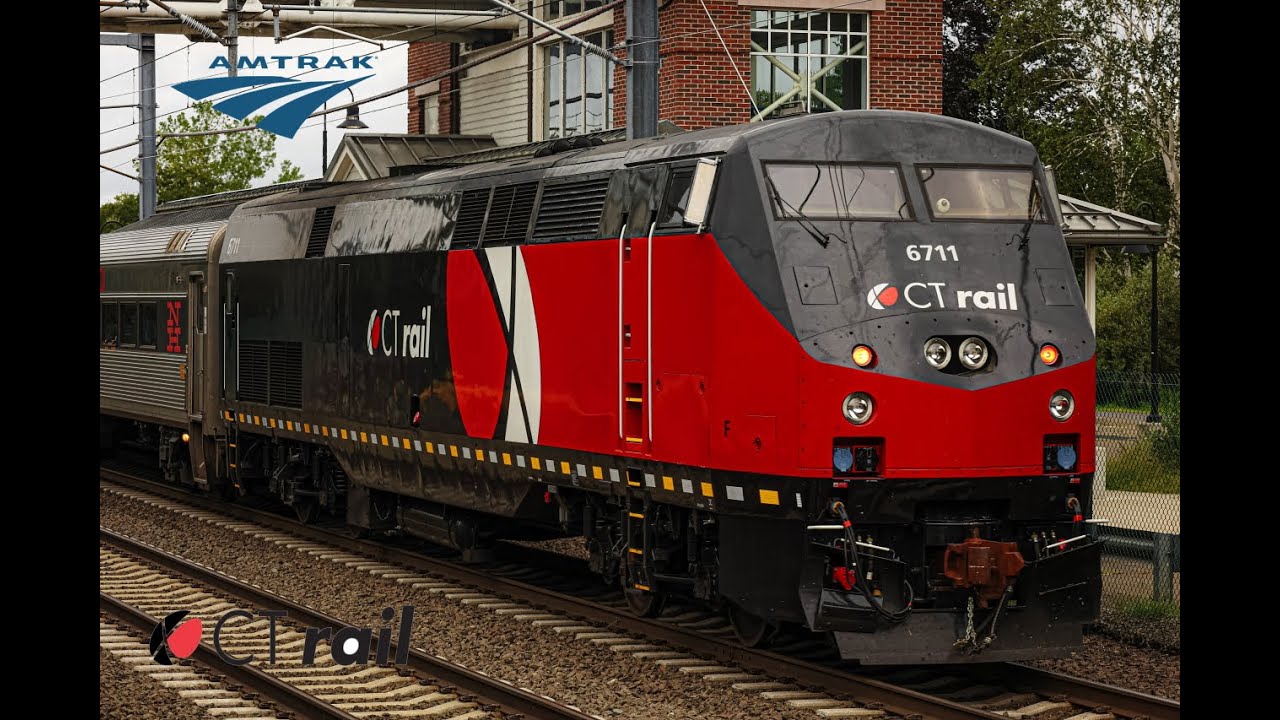 Northeast Corridor: Amtrak & CT Rail, A day on the Shoreline 4K - YouTube