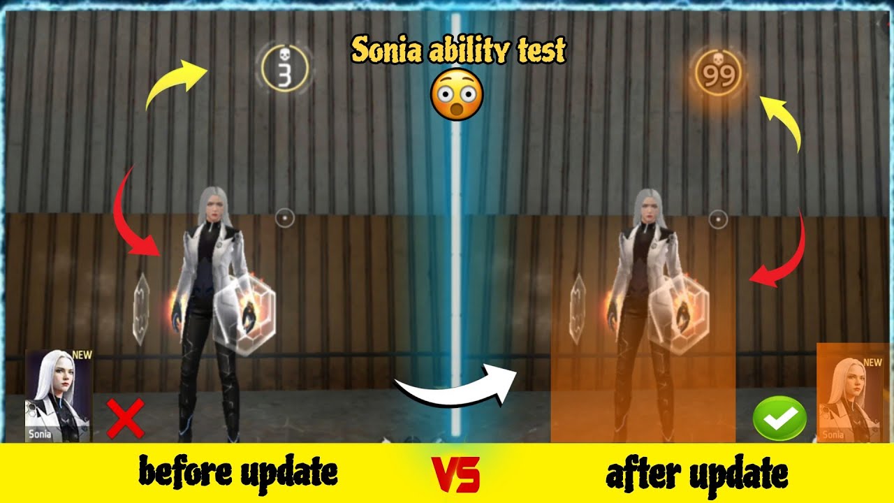 SONIA CHARACTER ABILITY TEST AFTER OB42 UPDATE NEW SOINA ABILITY VS OLD ...