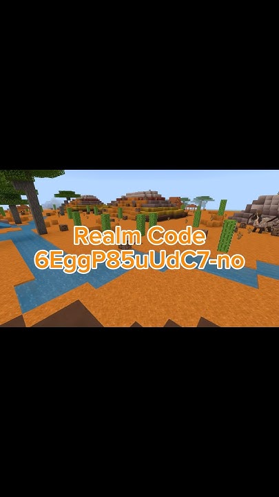 Minecraft Realm Code - YouTube