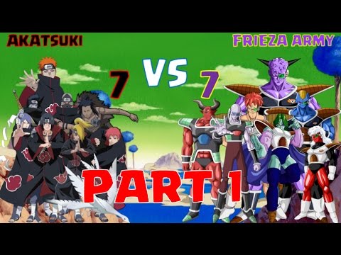 Akatsuki vs Frieza Army PART 1 - YouTube
