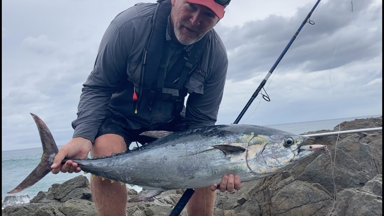 Lure Casting Big Landbased Longtail Tuna from the Rocks in NSW(Pt-1 On ...