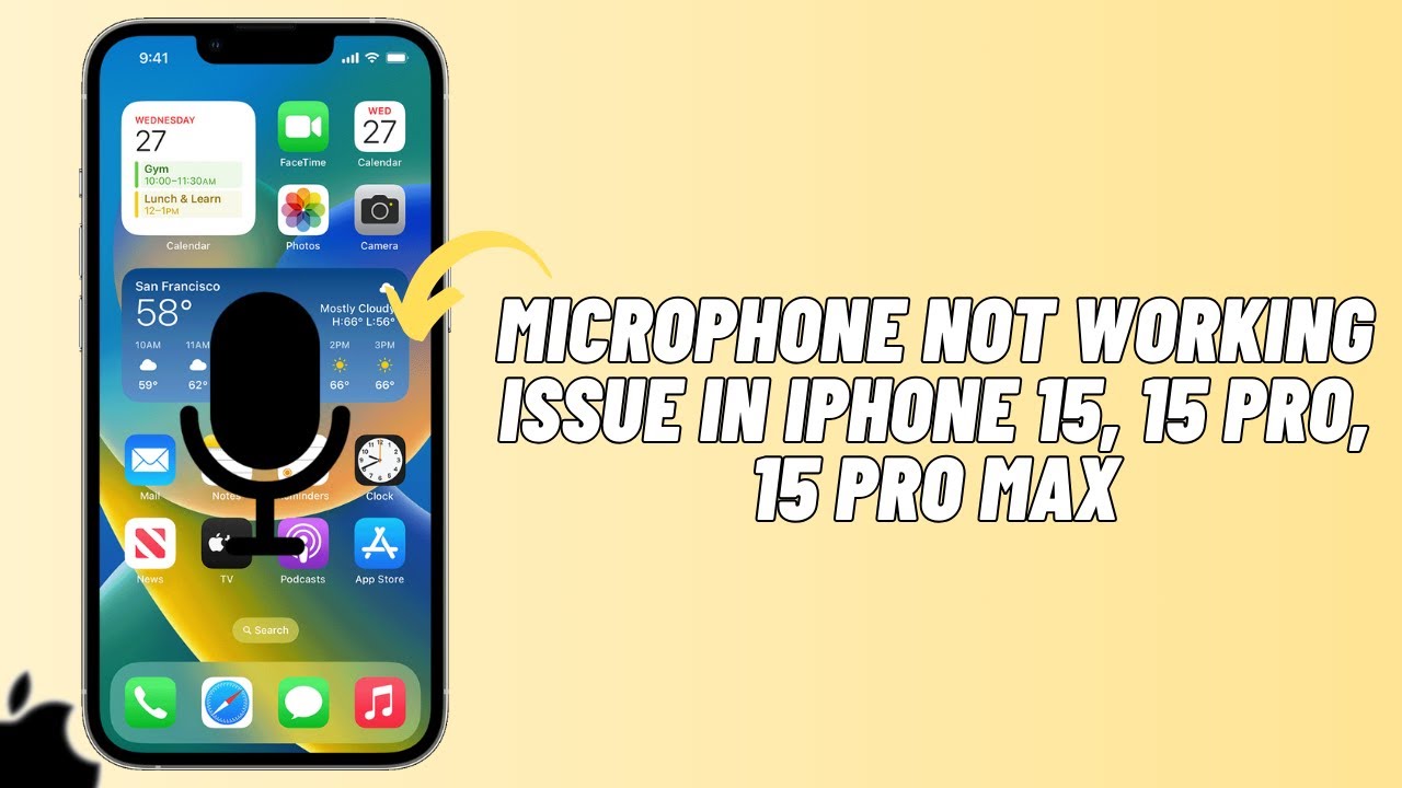 How to Fix Microphone not Working On iPhone 15 Models | SOLVED - YouTube