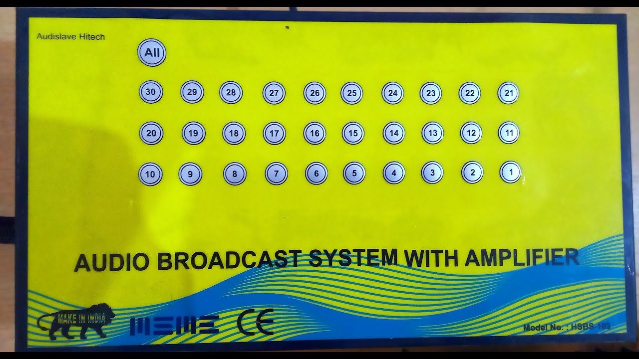 ANALOG AUDIO BROADCAST SYSTEM CONNECTIONS, FEATURES - YouTube