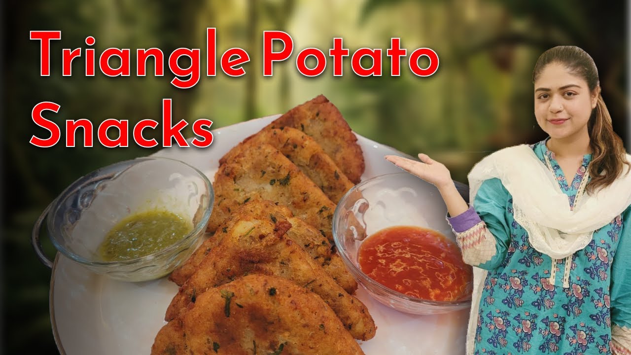 Crispy Triangle Potato Snacks | Cooking with Fatima - YouTube